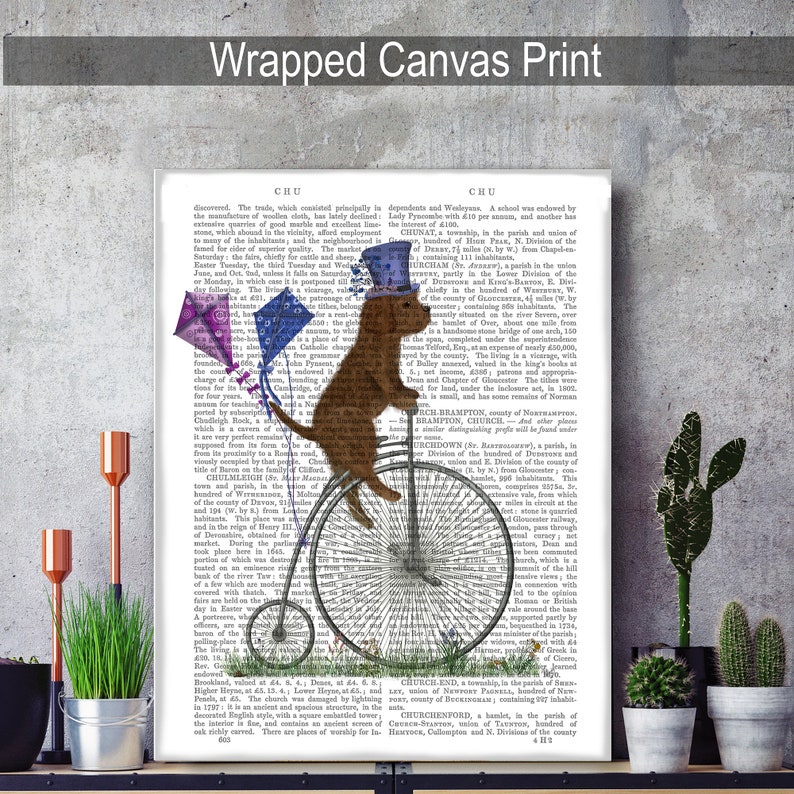 Cavapoo Print, Red Cavapoo Art, Ruby Cavapoo, Cockapoo Gift, Cockerpoo ...