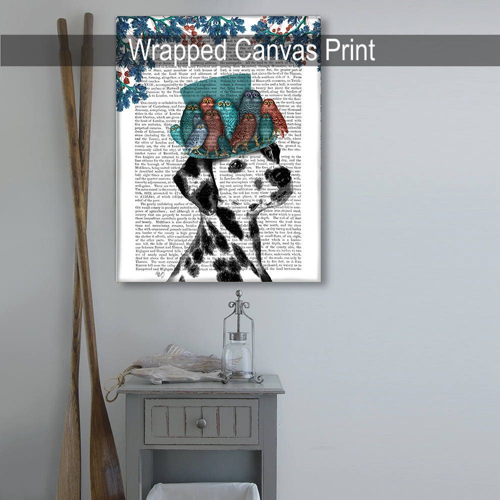 Dalmatian Wall Art Dalmatian Poster Dalmatian Art - Milliners Dog ...