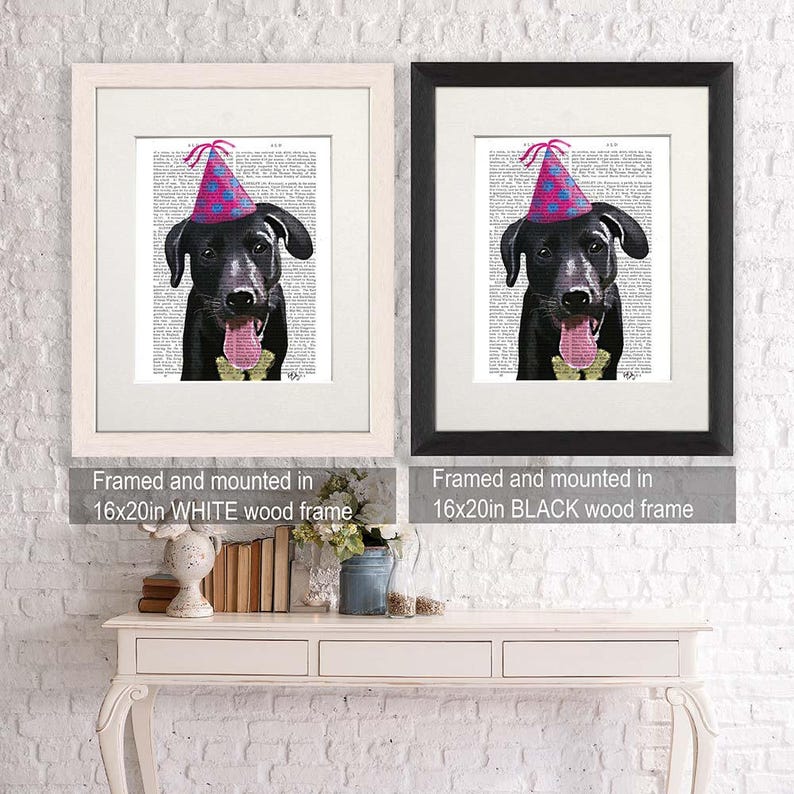 Black Labrador Wall Art Black Labrador Poster Black Lab Party - Etsy