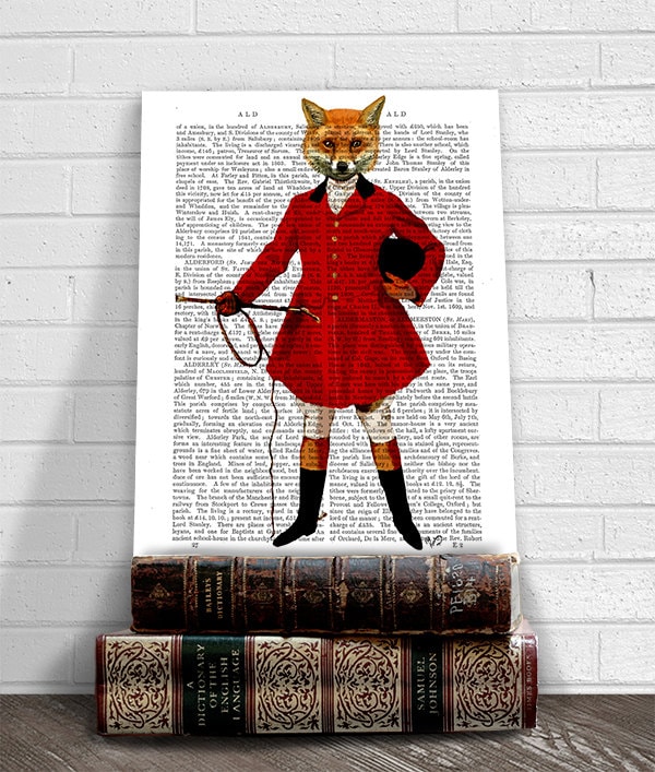 Fox Art Print Fox Hunter 2 Full Fox Print Fox Décor Fox - Etsy UK
