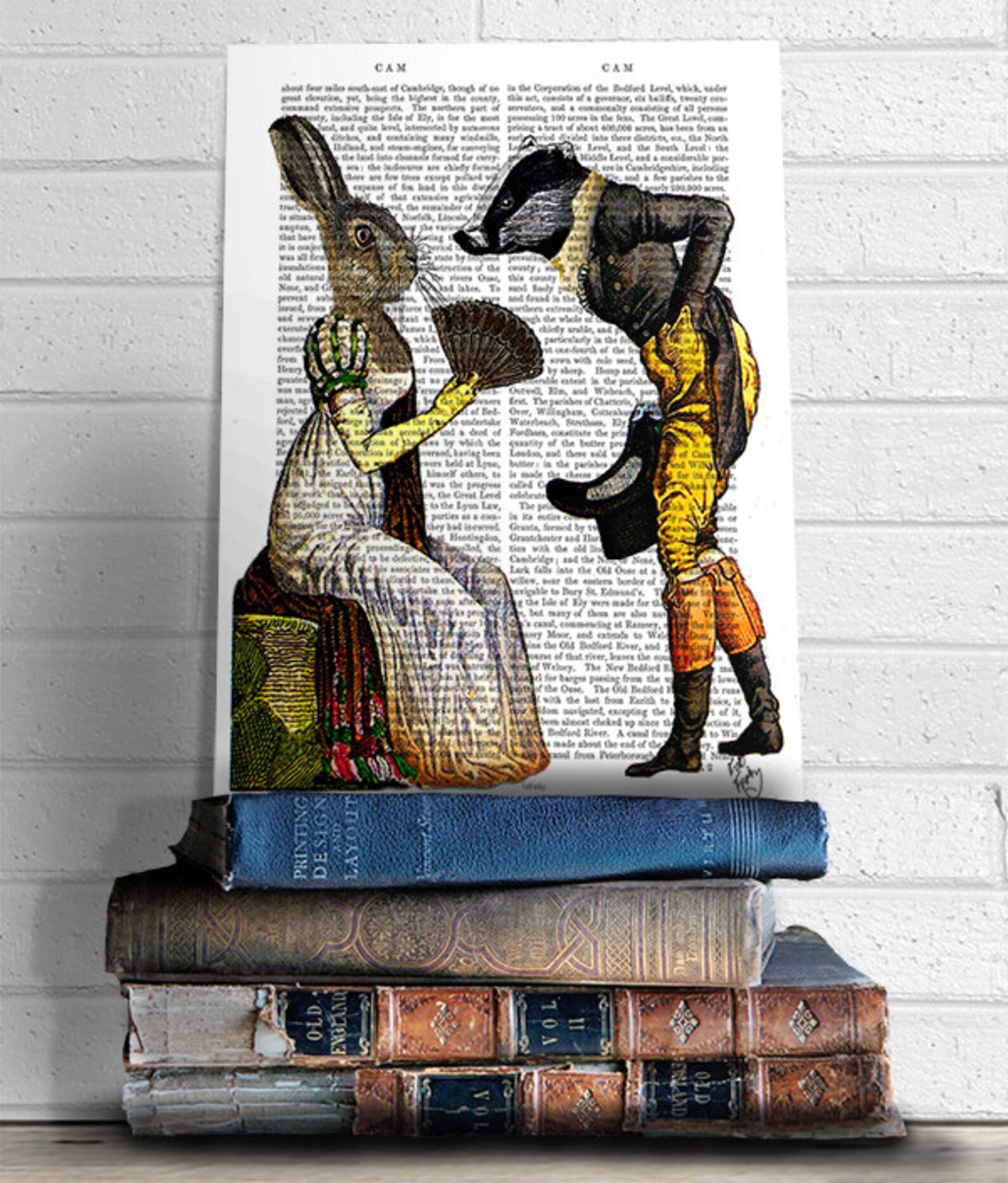 Look of Love Badger Print Rabbit Print Jane Austen Rabbit | Etsy