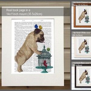 Cute Pug Art - Pug Birdcage Print - Funny Pug Print Pug Christmas Gifts ...