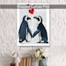 Penguins in Love - Penguin Art Print Penguin Gift for Valentine Gift ...