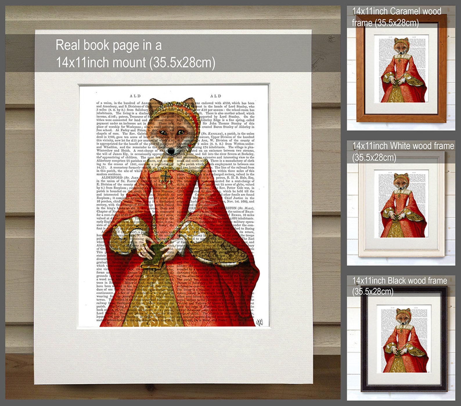 Fox Art Fox Queen Fox Print Fox Picture Fox Illustration Fox - Etsy