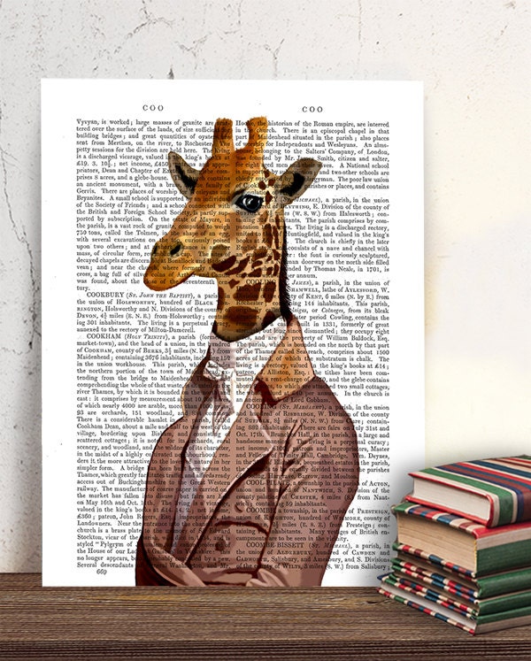 Regency Giraffe Print Giraffe Print giraffe painting Giraffe | Etsy