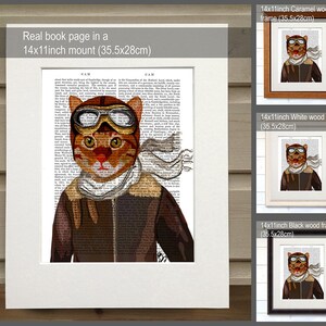 Flying Cat Poster, Ginger Cat Decor Cat Illustration Cat Picture Cat ...