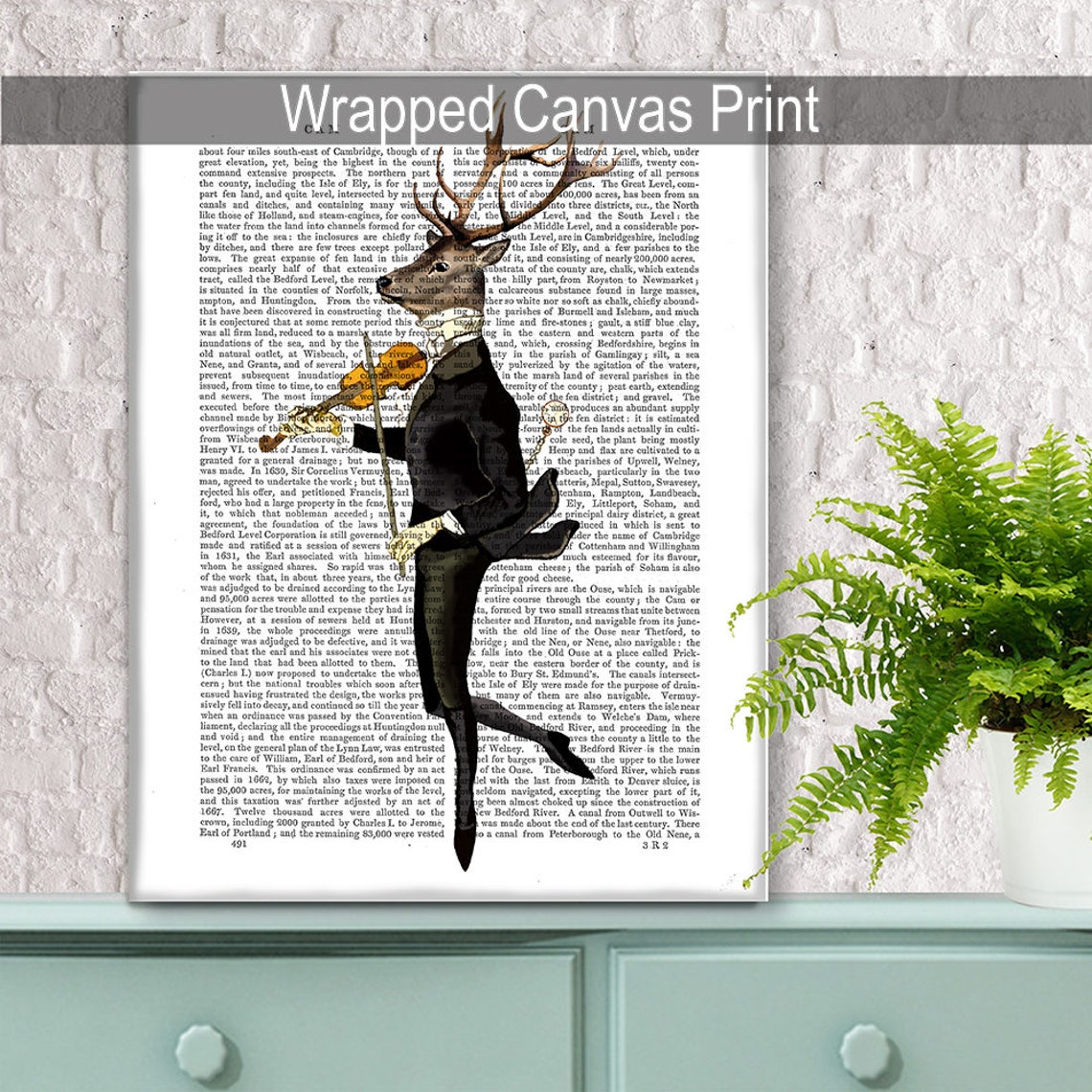 Dancing Deer Print & Violin Deer Art Print Woodland Deer Deer - Etsy