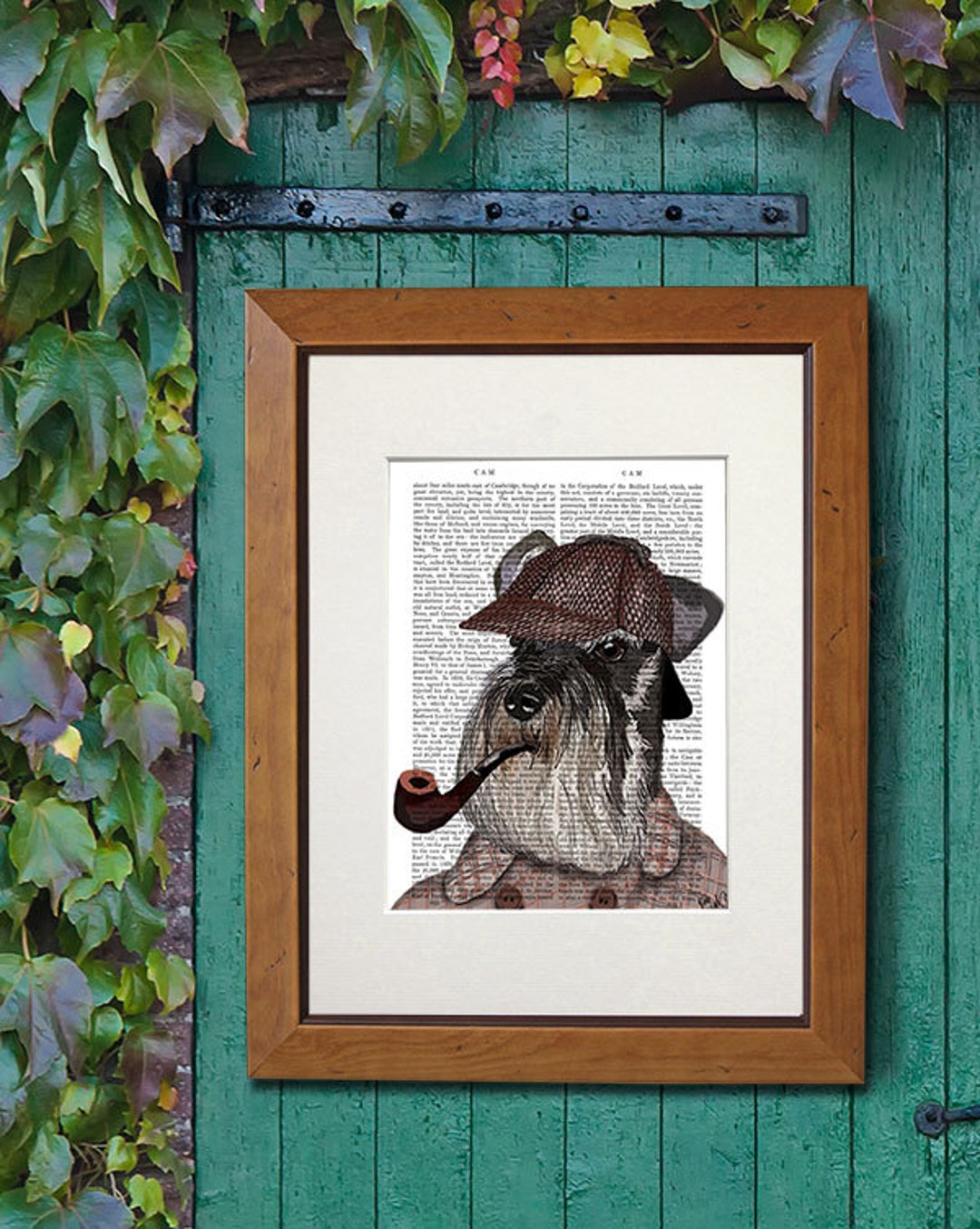 Schnauzer Art Print - Schnauzer Print Miniature Schnauzer Gift Hipster ...