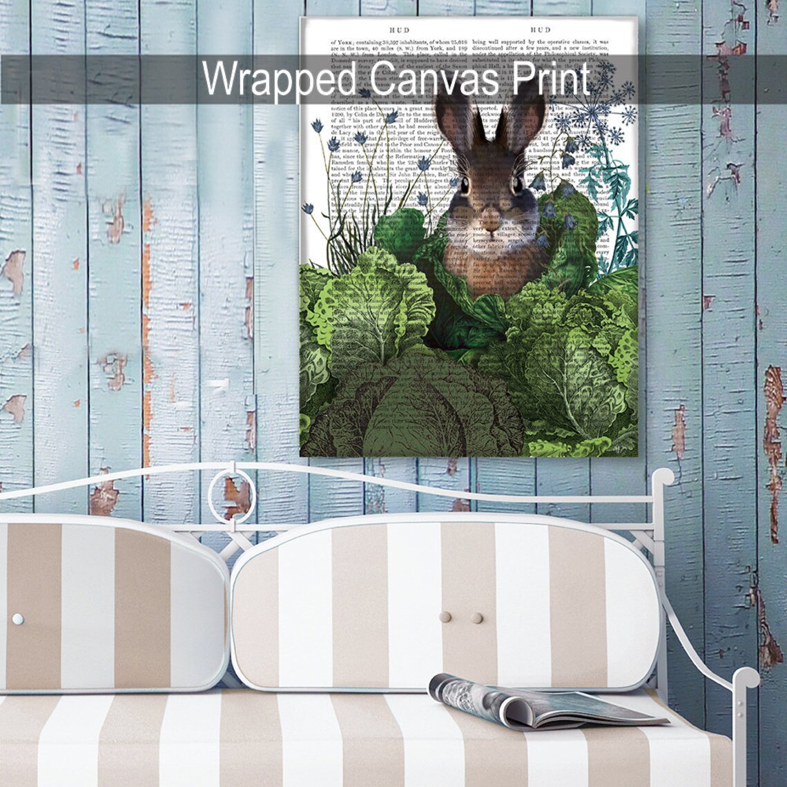 Farmhouse Decor Cabbage Patch Rabbit 4 Country Home Decor - Etsy