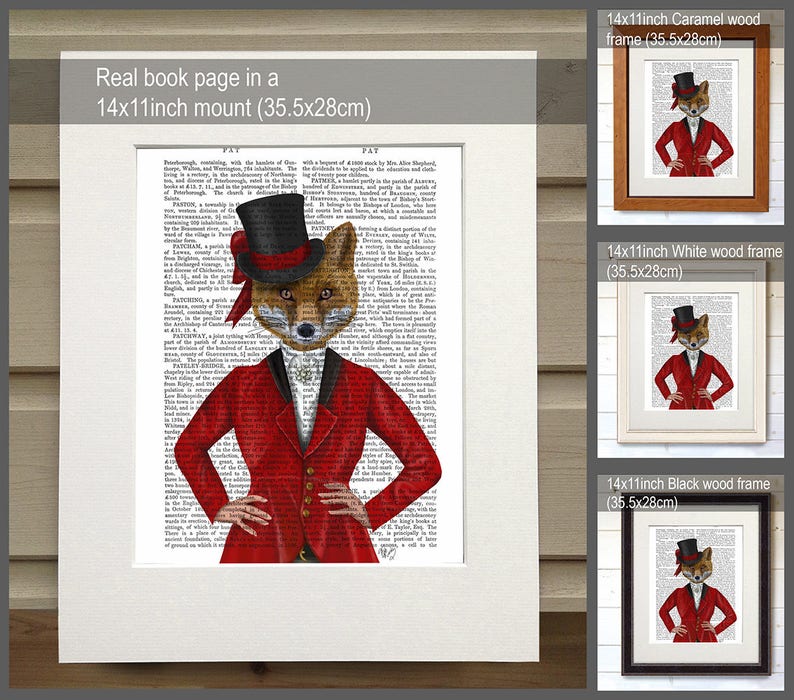 Vixen Lady Fox Hunter 1, Portrait, Wall Art Fox Hunting Art Print Fox ...