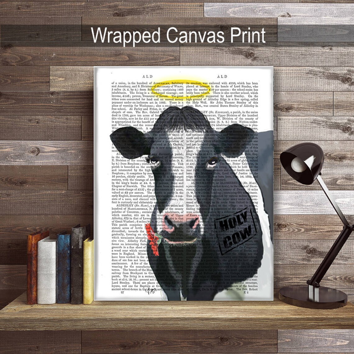 Holy Cow Digital Painting Farm Animal - Etsy
