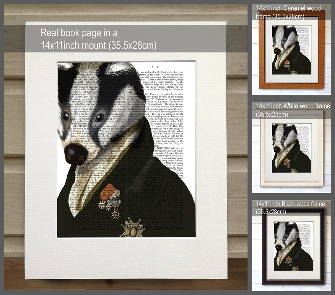 Badger the Hero : Badger Art Print Badger Print Badger - Etsy UK