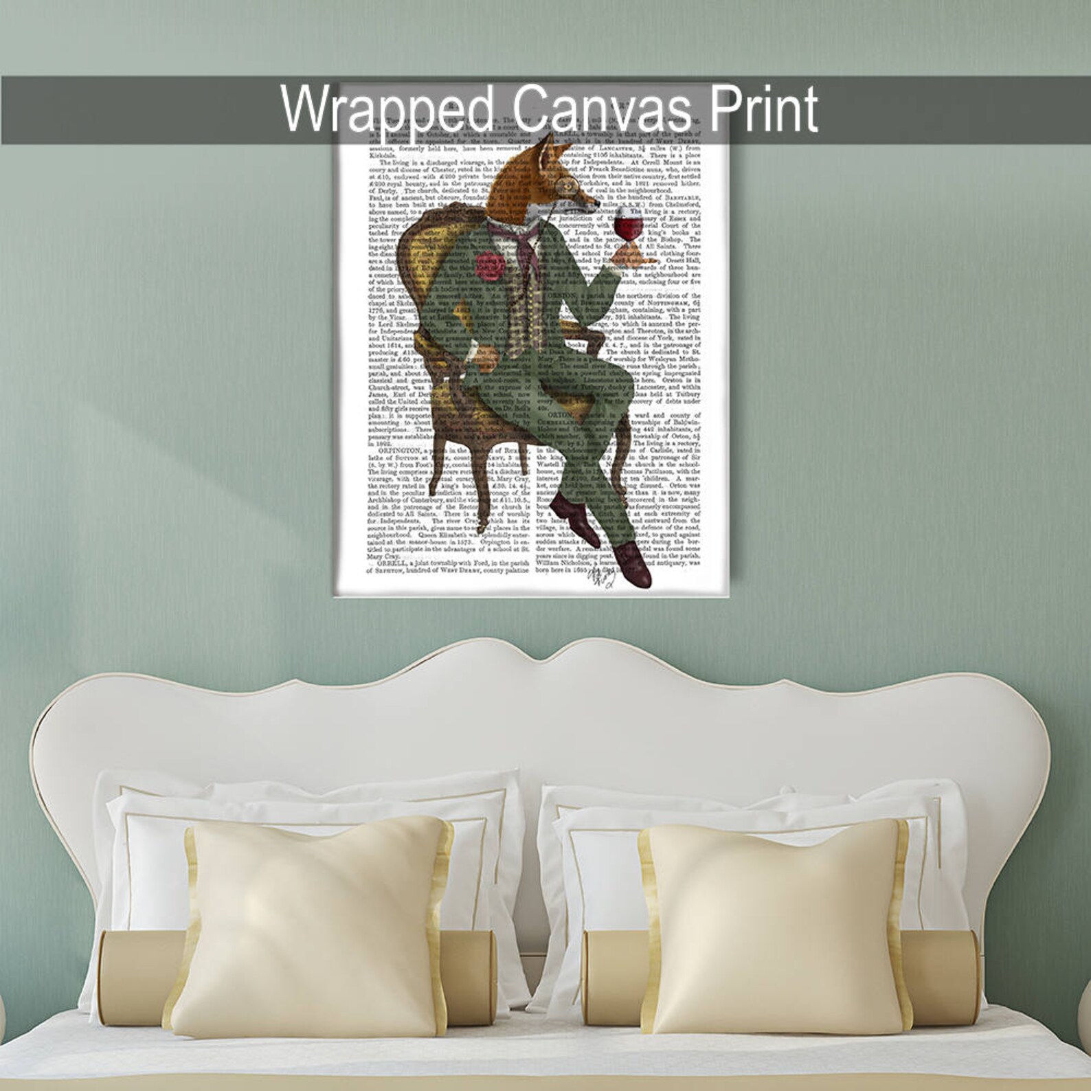 Gift for Wine Lover Wine Tasting Fox Full Fox Print Fox - Etsy