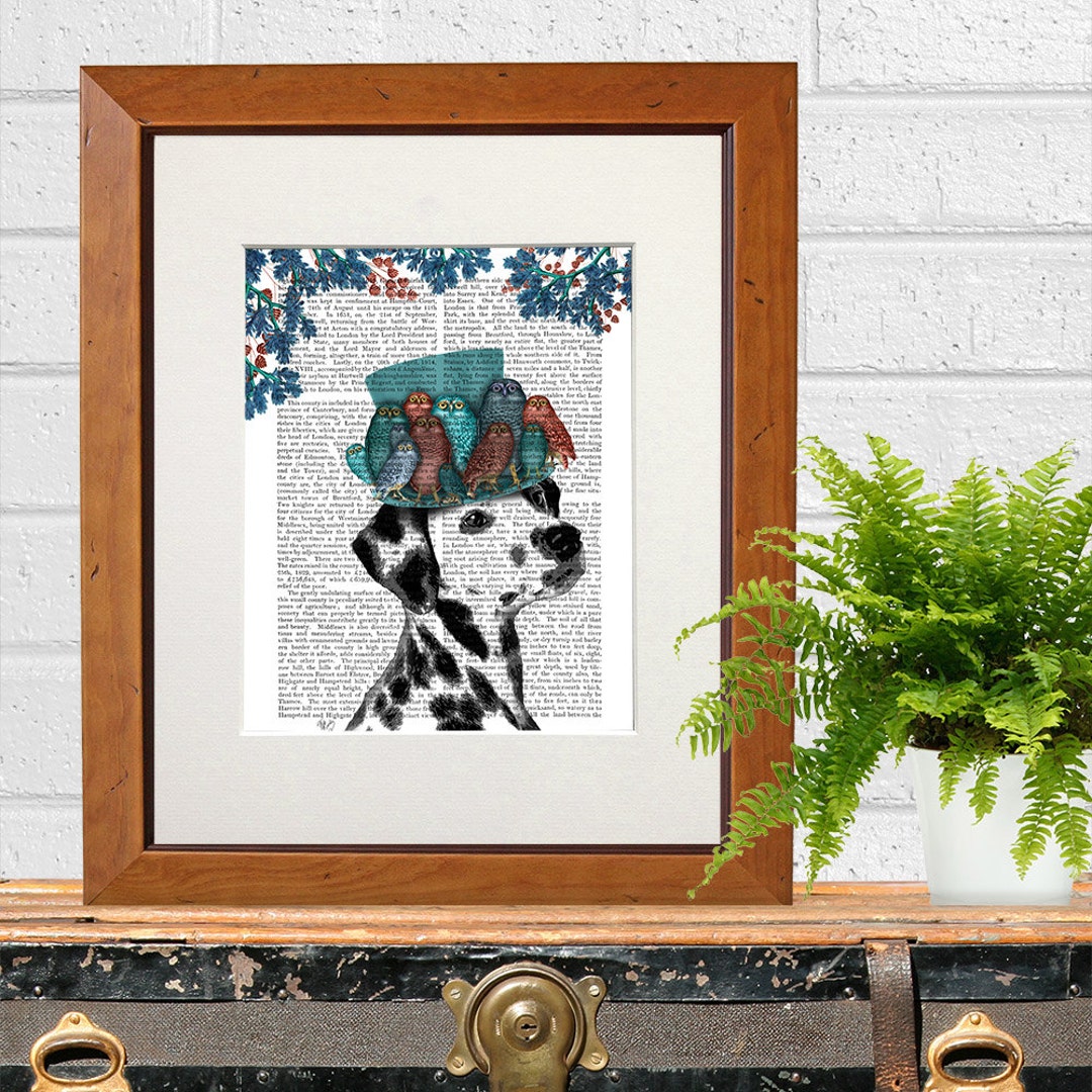 Dalmatian Wall Art Dalmatian Poster Dalmatian Art - Milliners Dog ...