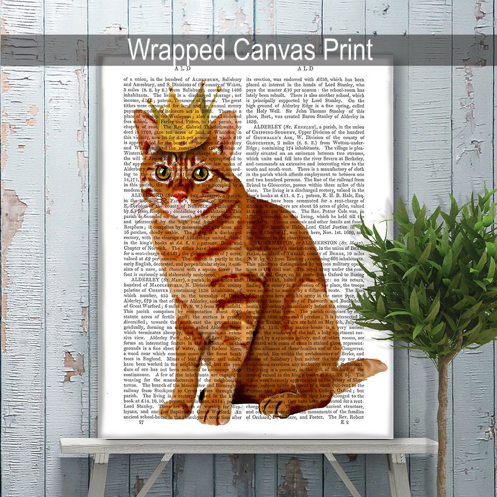 Ginger Cat, King of Cats, Full, Wall Hanging, Cat Decor, Cat ...
