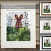 Bunny Wall Art Cabbage Patch Rabbit 6 Rabbit Print Nature Inspired ...