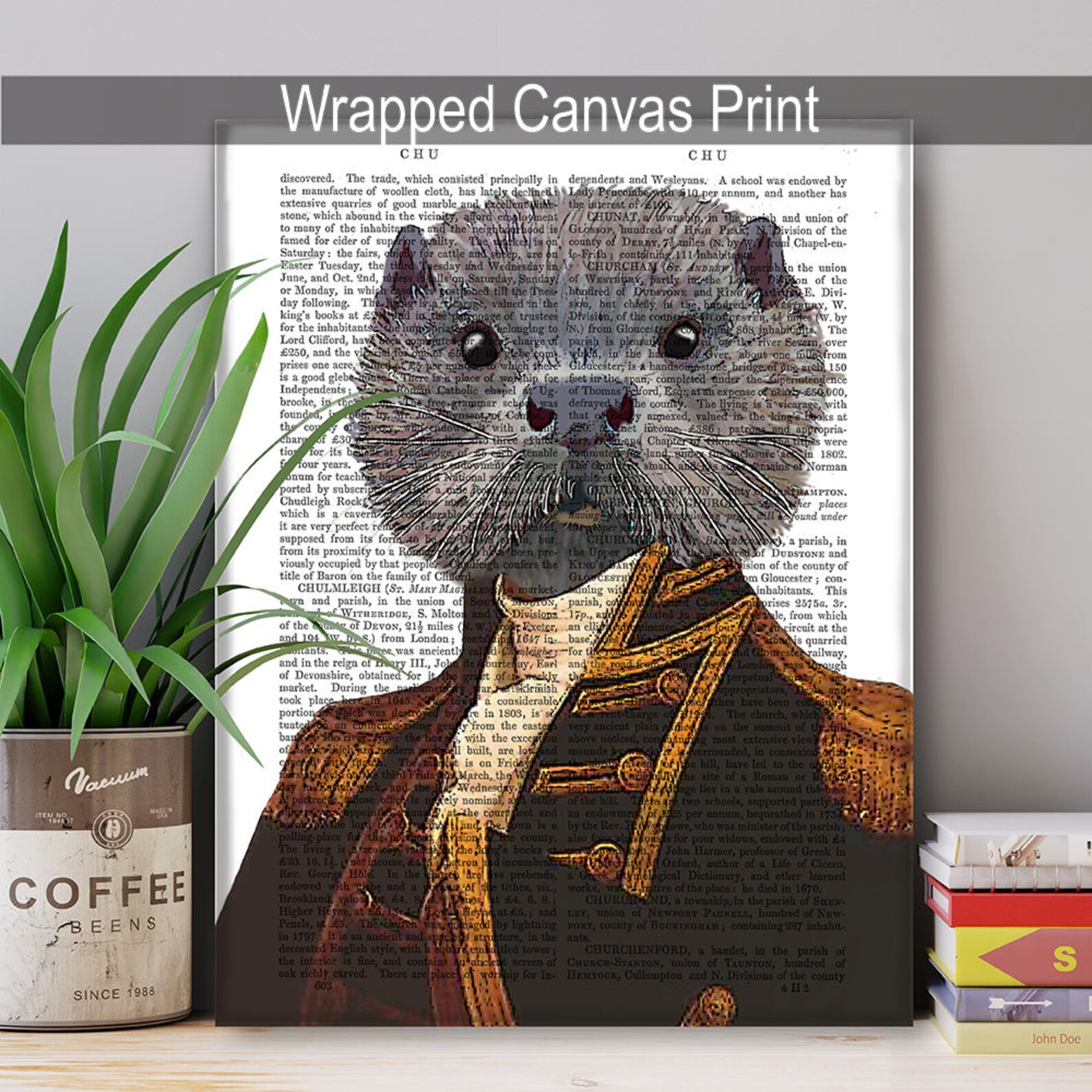 Captain Otter Print Funny Office Décor Otter Art Dorm Room | Etsy