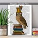 Owl Art Owl on Books Owl Picture Owl Painting Book Lover - Etsy