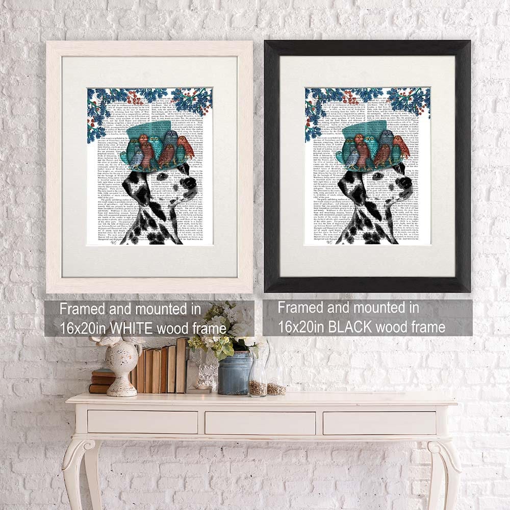 Dalmatian Wall Art Dalmatian Poster Dalmatian Art - Milliners Dog ...
