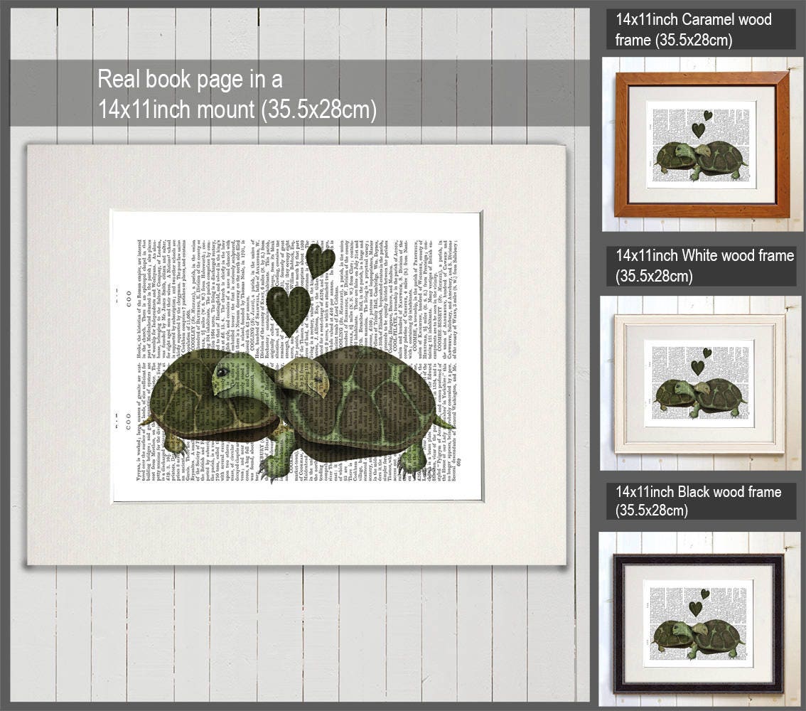 Turtles Green Hearts - Turtle Hug Turtle Love Turtle Print Turtle Wall ...