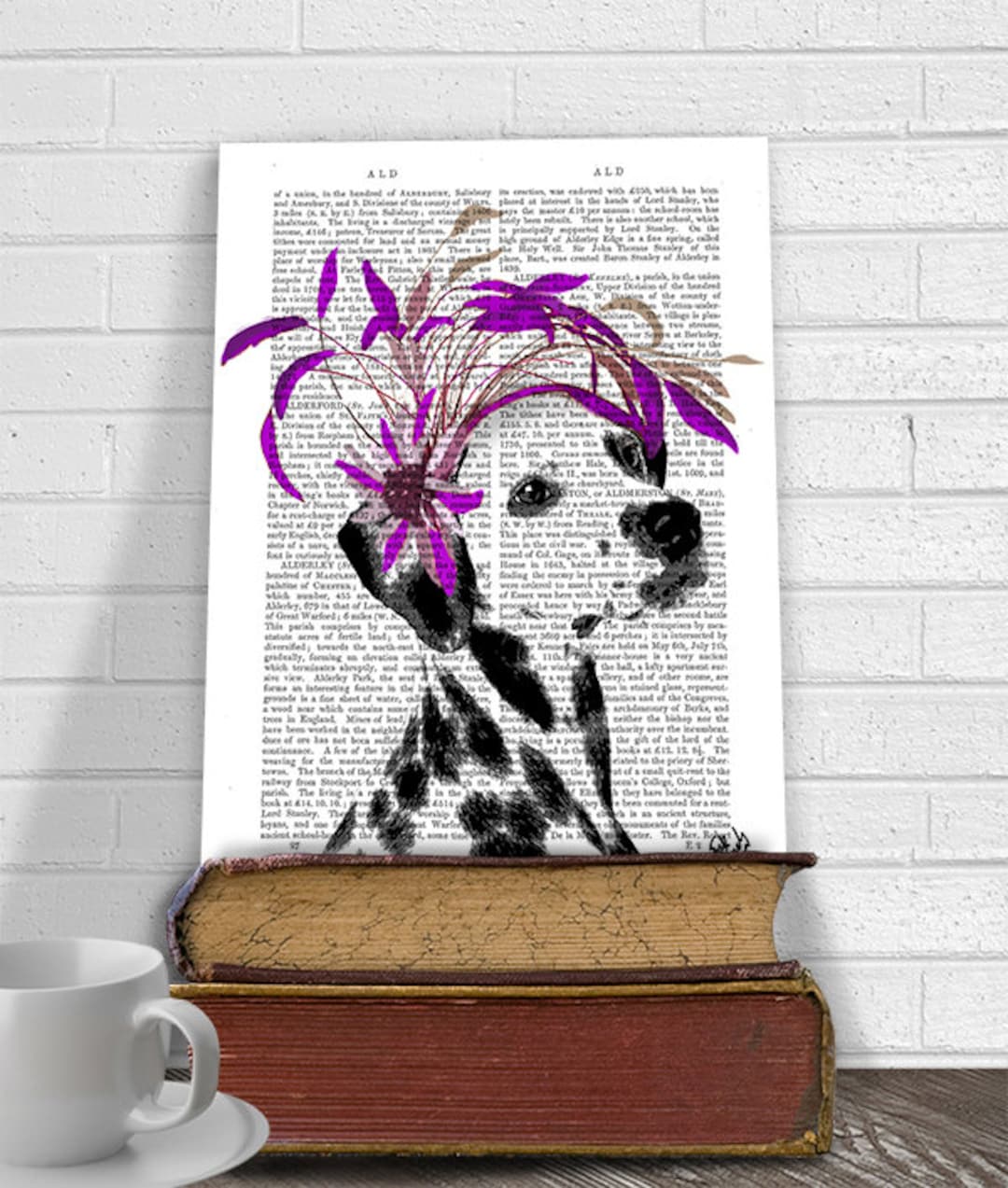 Dalmatian Gift Idea Dalmatian Print Dalmation - Purple Facscinator ...