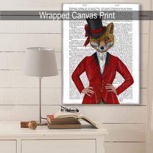 Vixen Lady Fox Hunter 1, Portrait, Wall Art Fox Hunting Art Print Fox ...