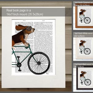 Basset Print - Basset Hound on Bicycle - Basset Decor Dog Gift Painting ...