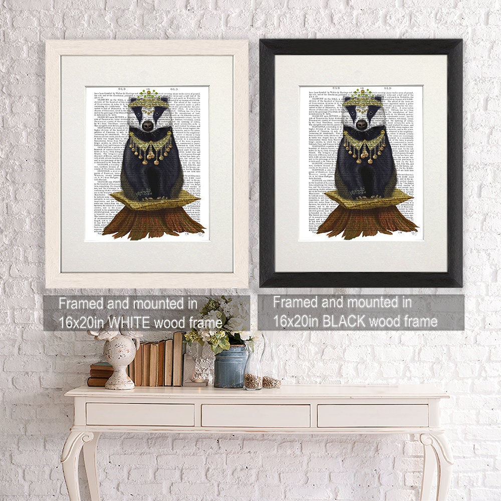 Office Decor Ideas - Badger With Tiara Full - Cool Office Gifts Gift ...
