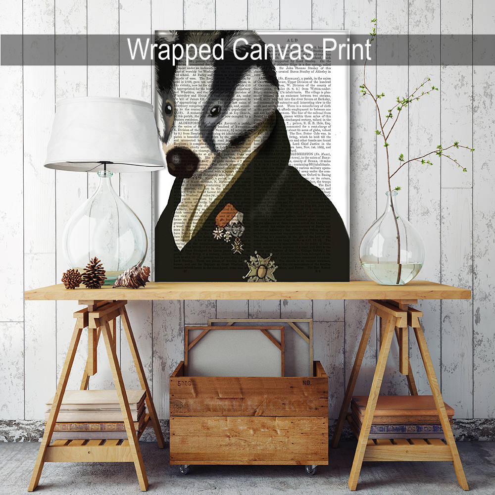 Badger the Hero : Badger art print badger print badger | Etsy