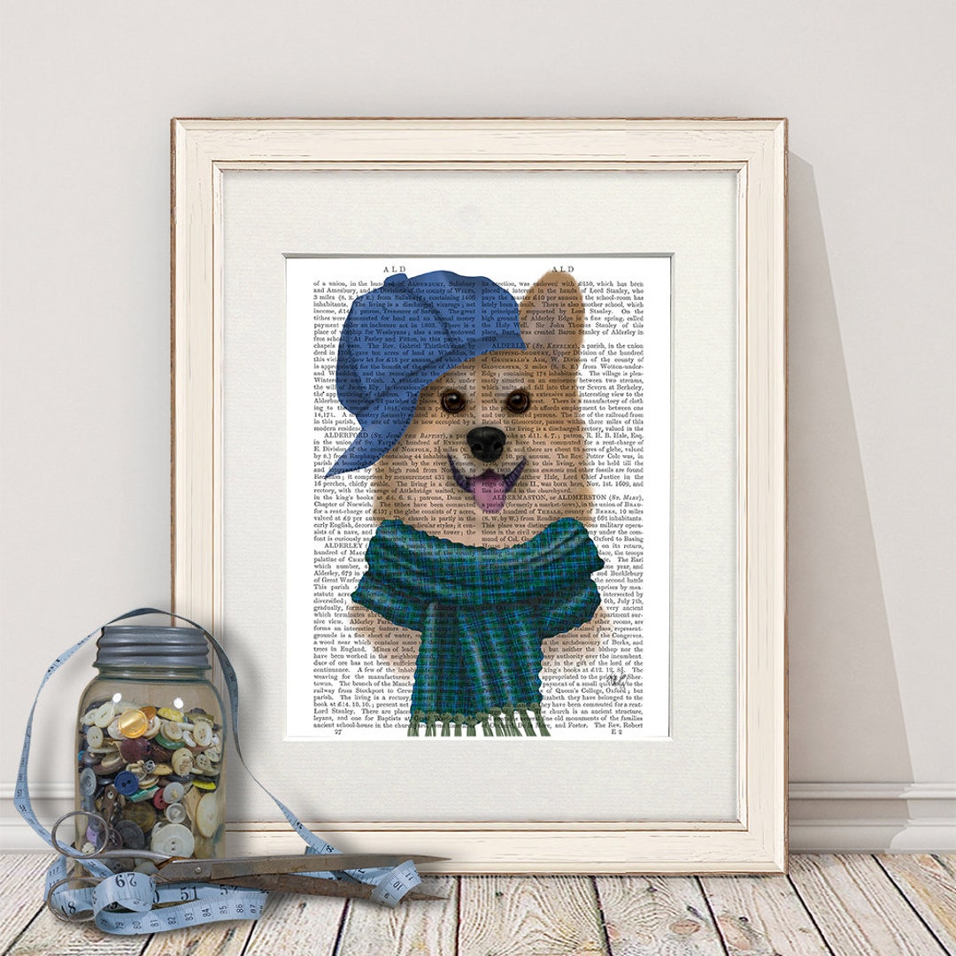 Corgi Dog Print - Corgi in Baseball Hat - Pembroke Welsh Corgi Corgi ...