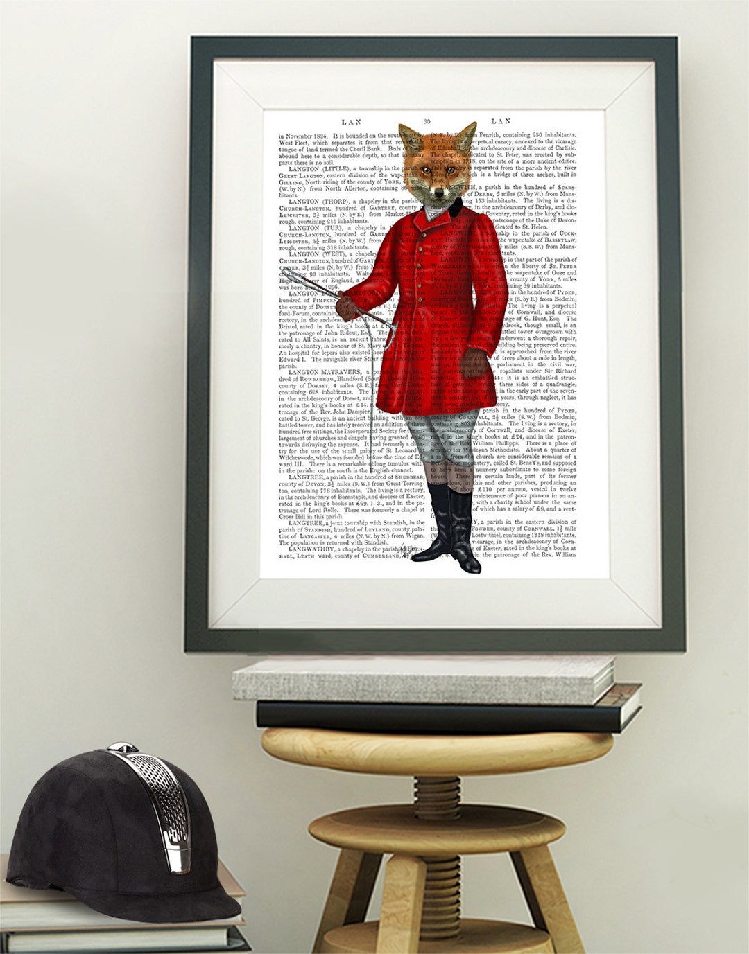 Fox Art Print - Fox Hunter 3, Full - Fox Print Fox Décor Fox Hunting ...