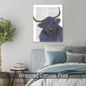 Highland Cow Print, Hyland Yak Art, Ranch Decor, Farm Animal Art, Yak ...