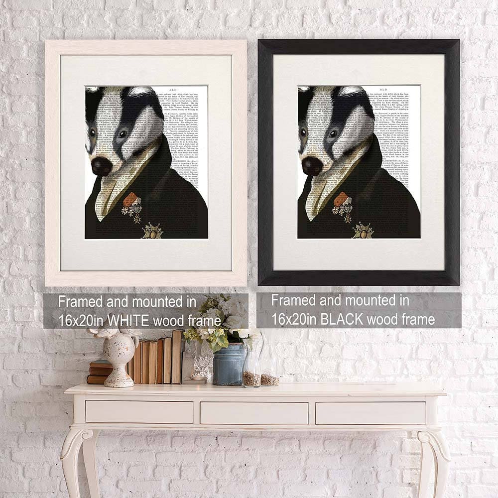 Badger the Hero : Badger Art Print Badger Print Badger - Etsy UK