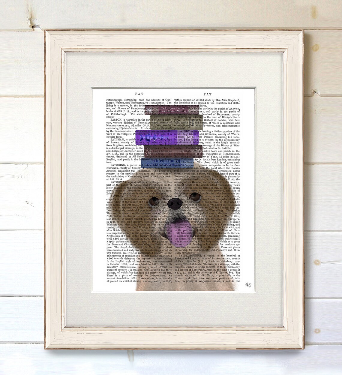 Home Study Decor - Shih Tzu With Books - Vintage Office Wall Art Tzus ...