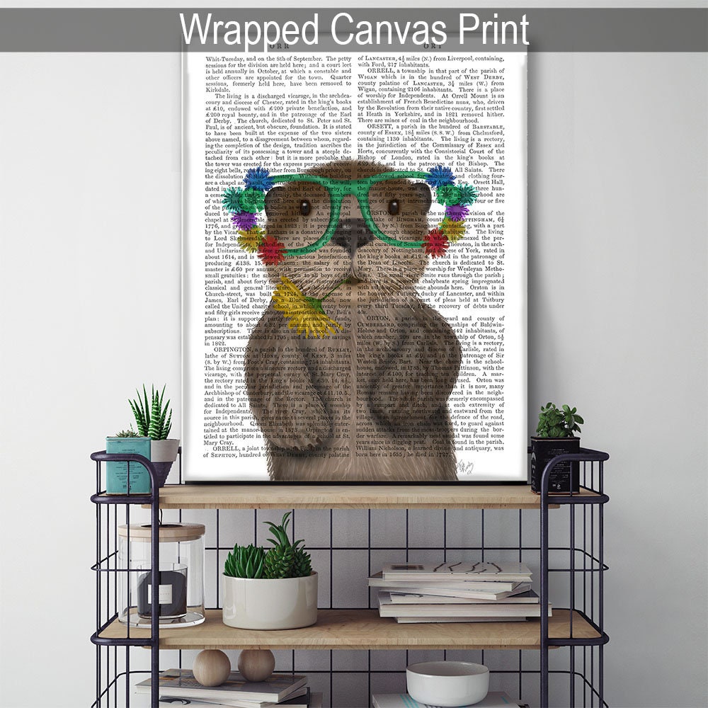 Otter art Otter flower glasses Otter print Otter poster | Etsy