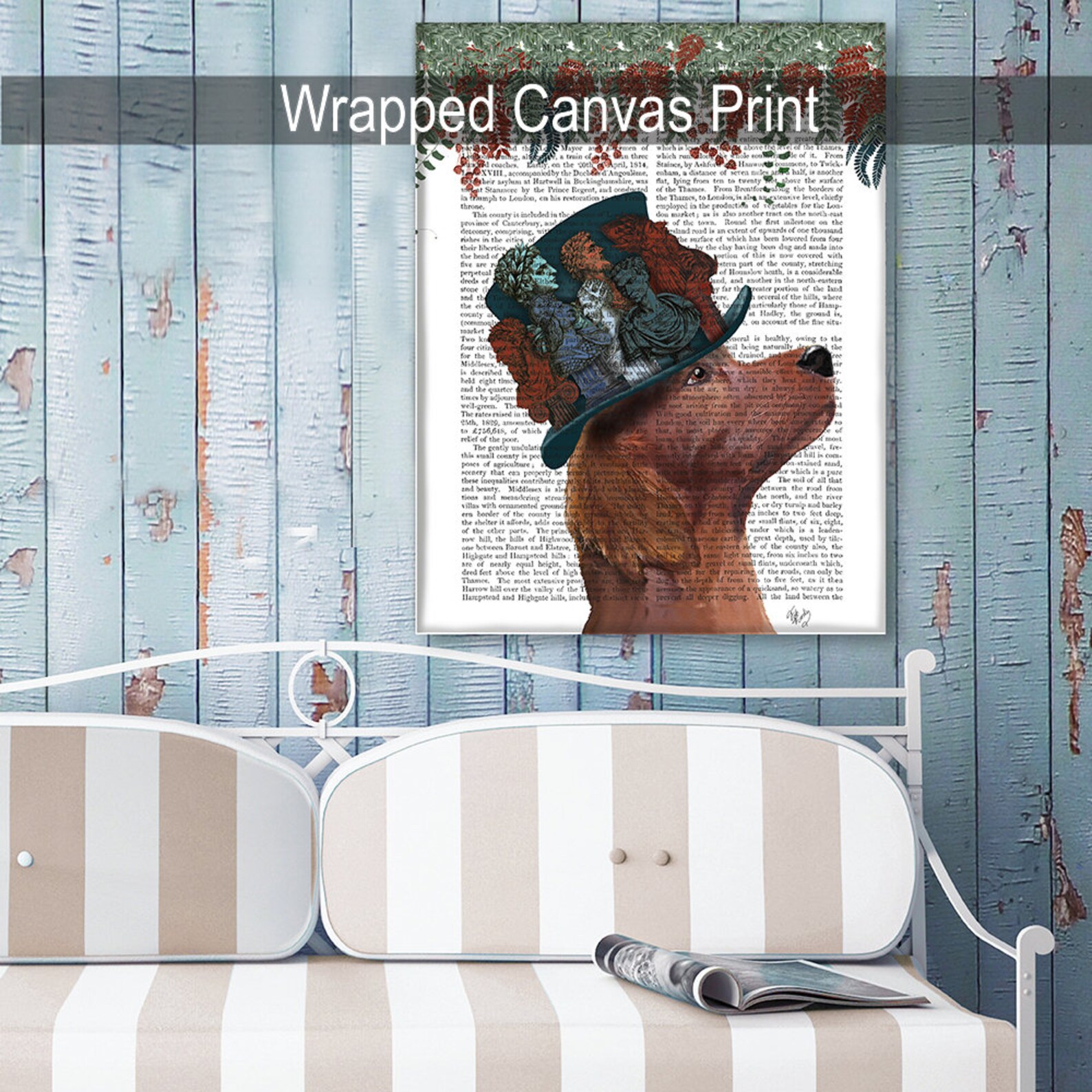 Red Setter Print Milliners Dog Print Irish Setter Art - Etsy