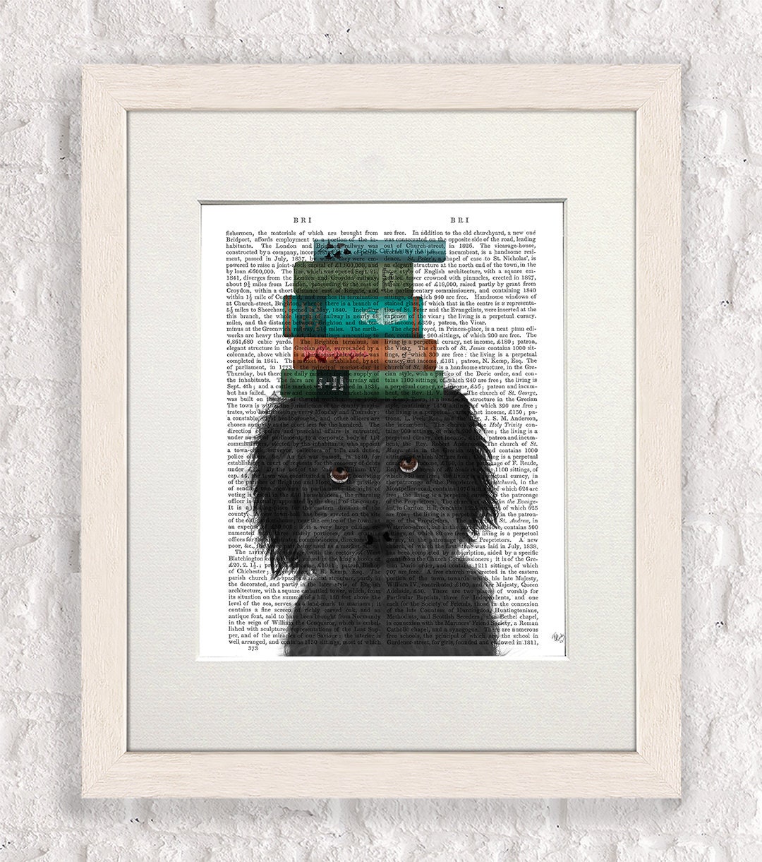Labradoodle Print Labradoodle Black With Books Doodle Gift - Etsy UK