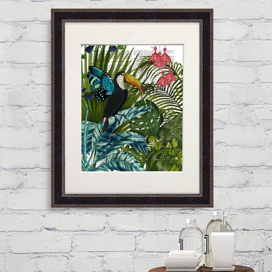 Tropischer Tukan Vogel - Tukan im Tropischen Wald - Tukan Dekor Tukan ...