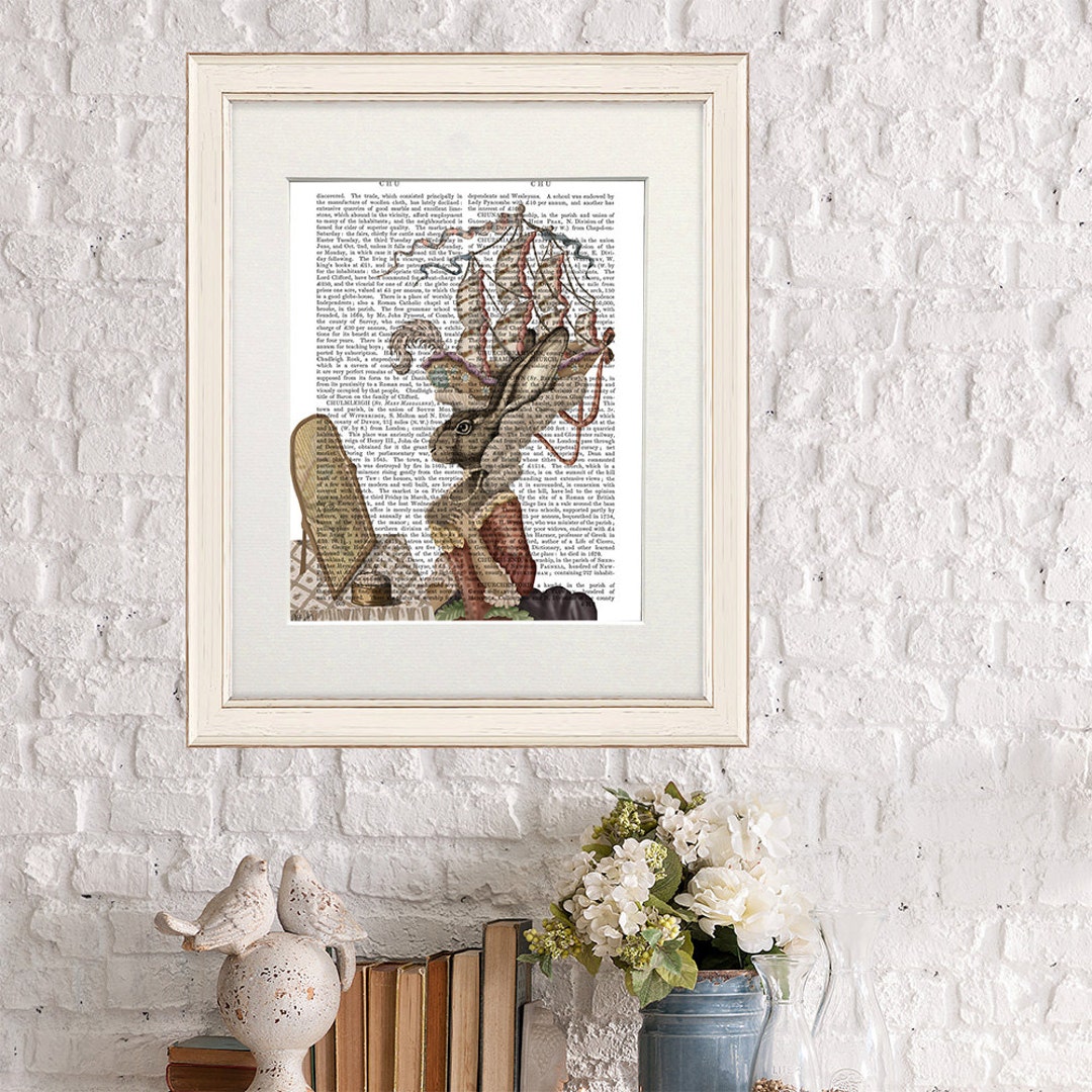 Marie Antoinette Rabbit Print Bunny Antoinette French Decor French ...