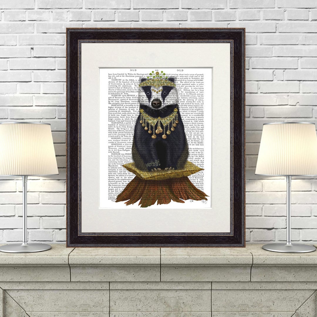Office Decor Ideas - Badger With Tiara Full - Cool Office Gifts Gift ...