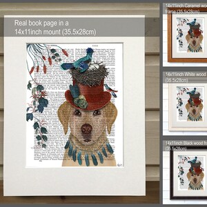 Yellow Labrador Print - Milliners Dog Print Yellow Labrador Art ...