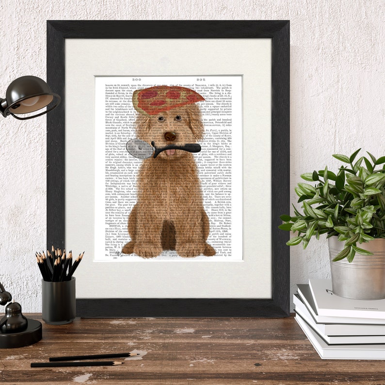Labradoodle Print Labradoodle Gift Doodle Dog Art Pizza Art - Etsy