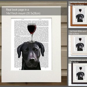 Labrador_black_dogauvin_wine Print Gift for Wine Lover Wine Humor Wine ...