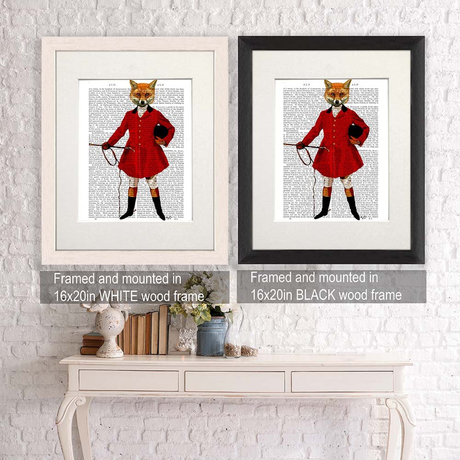 Fox Art Print Fox Hunter 2 Full Fox Print Fox Décor Fox - Etsy UK