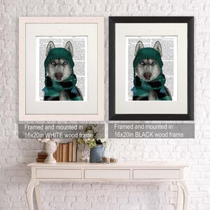 Siberian Husky Hat and Scarf - Dog Sledding Iditarod Sled Dog Husky ...