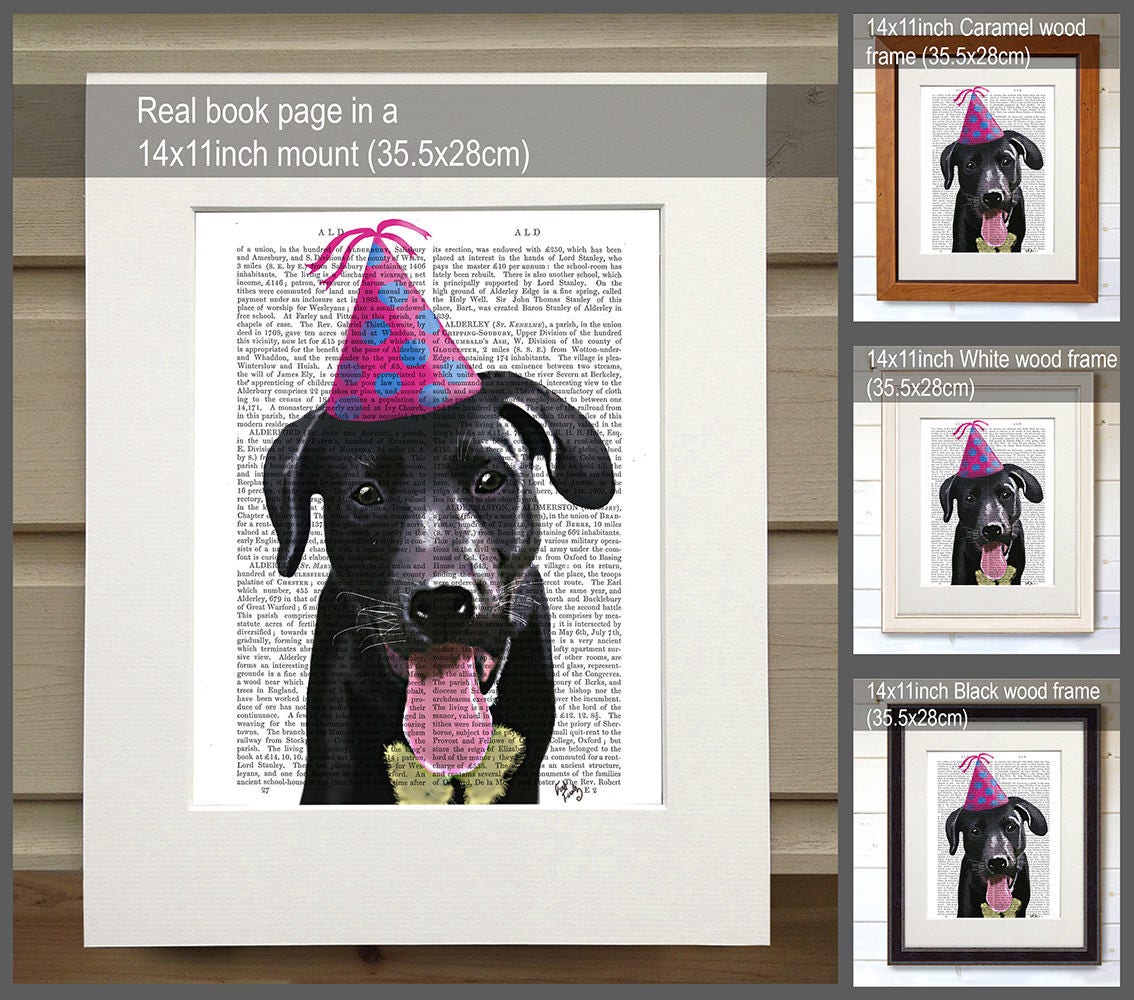 Black Labrador Wall Art Black Labrador Poster Black Lab Party | Etsy