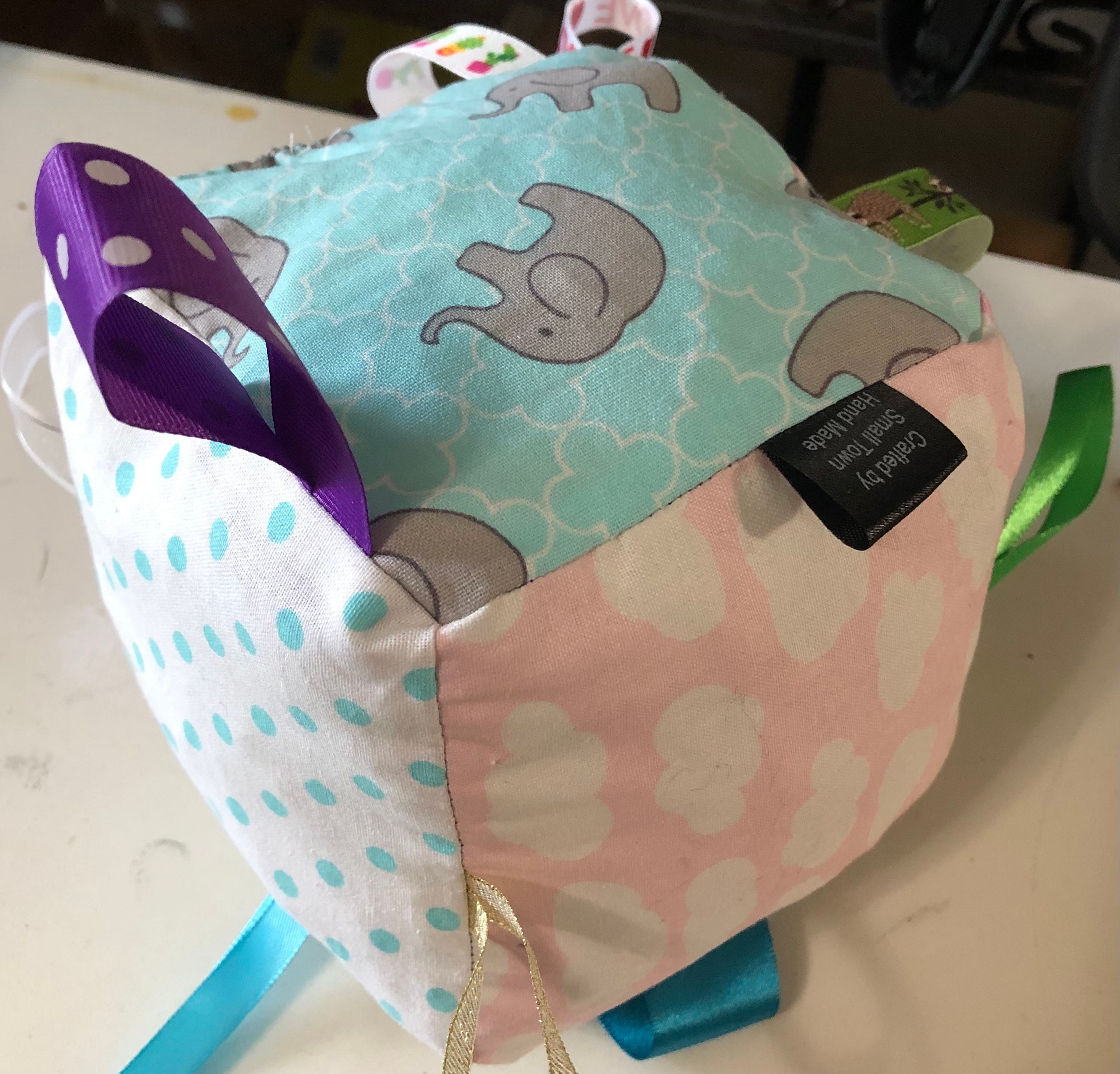Ribbon Baby Blocks - Etsy