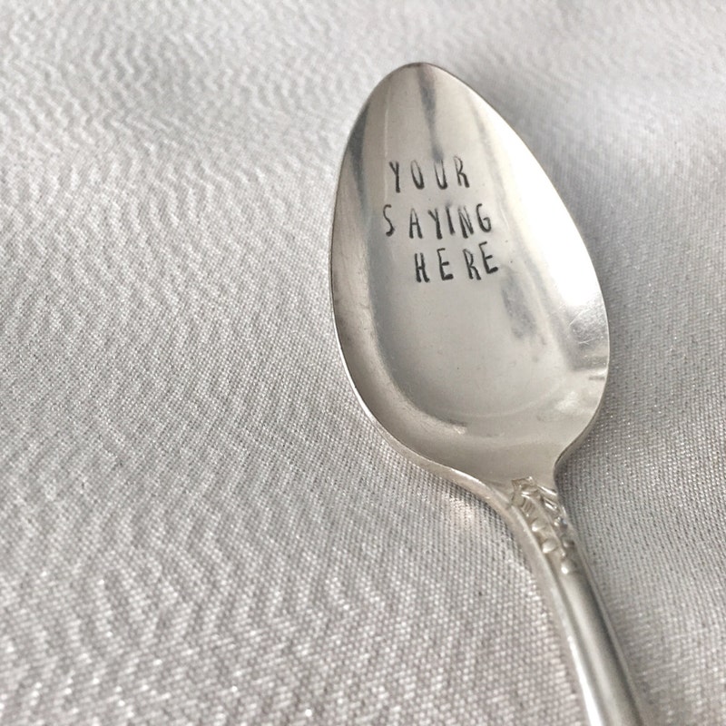 Stamped Spoons - Etsy