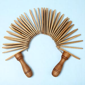 Natural Wood Kokiriko – Japanese Percussion Instrument, 13" – Bright ...