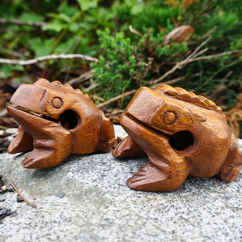 Wooden Frog - Etsy